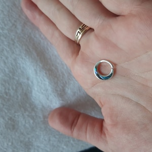 Flor Brass Septum Piercing Fine Lines Nose Piercing - Etsy