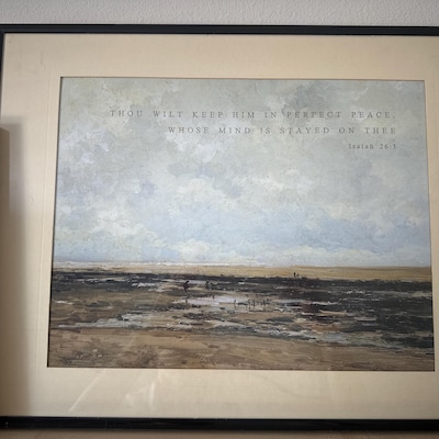 Christian Wall Art, Scripture Home Decor, Psalm 34:4 KJV, Set of Two ...