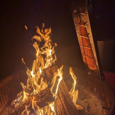 Steel Firepit 'diamond', Fire Pit, Firewood, Campfire, Outdoor, Grill ...