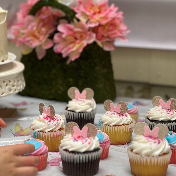 Mouse Ears Cupcake Topper, Twodles Cupcake Topper, I'm Twodles Cupcake ...