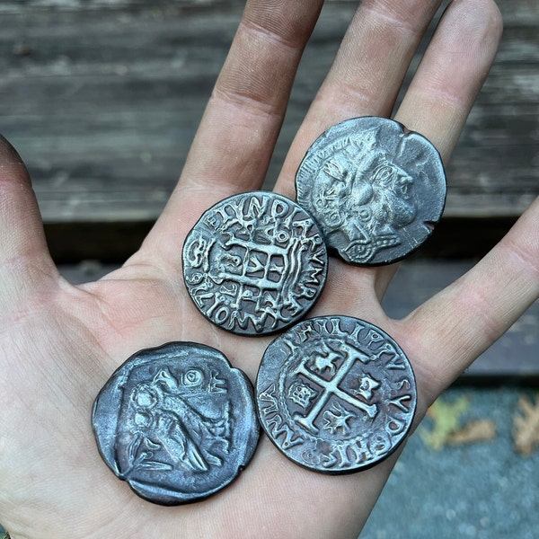 Graphite Casting Mold Pirate Coin Bullion Pour Your Own 1618 Spanish 8 ...