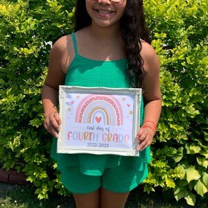 Editable Kindergarten Graduation Sign With Photo Girl Last - Etsy