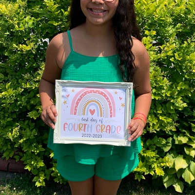 Editable Kindergarten Graduation Sign With Photo Girl Last - Etsy