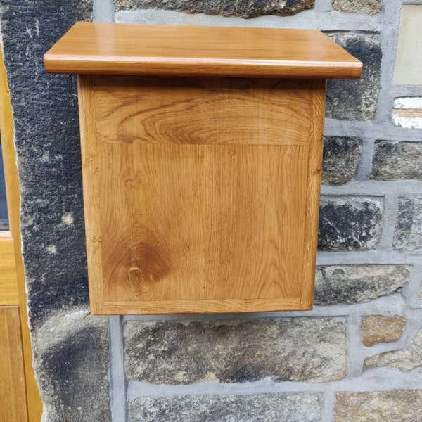 Slimline Oak Letter Box - Etsy UK