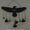 Raven Witch Bells| Wood Wall Decor Hanging |wood Wall Art | Witchy ...