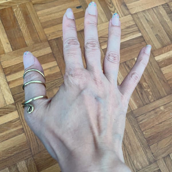 Arthritis Thumb MCP Splint Yellow Bronze, EDS Splint Ring - Etsy