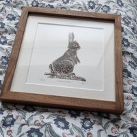 Solid Walnut Canvas Float Frame - Etsy UK