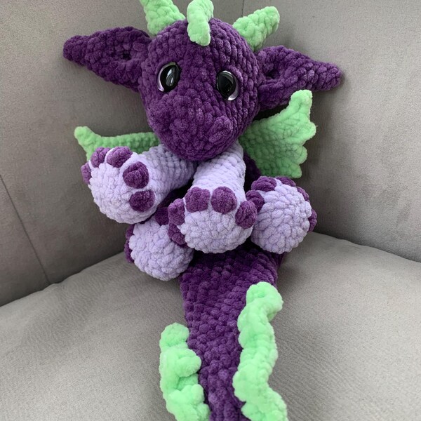 Cato the Dragon Snuggler/lovey Amigurumi Crochet Pattern - Etsy Canada