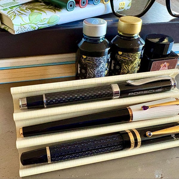 Pen Holder - Pen Holder for Desk - Stacking Pen Tray - Pencil Tray ...