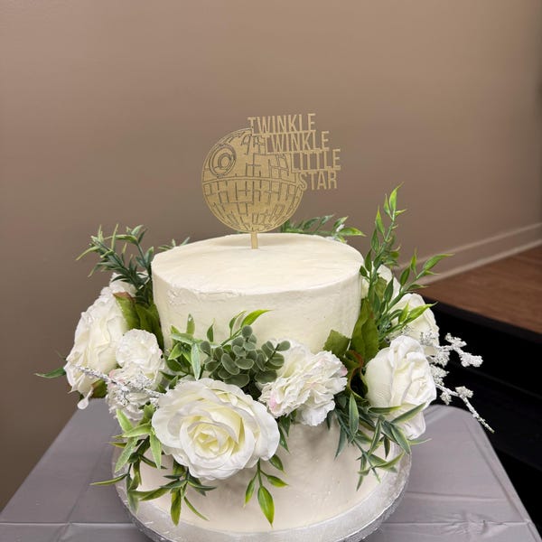 Twinkle Twinkle Little Star Cake Topper - Star Wars Baby Cake Topper ...