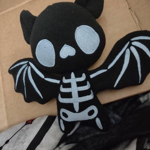 Skeleton Bat Plushy Kawaii Bat Stuffed Animal Halloween Plush - Etsy