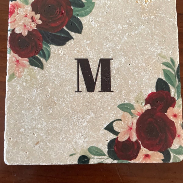 Custom Stone Coasters Set, Personalized Coaster With Text, Personalized ...