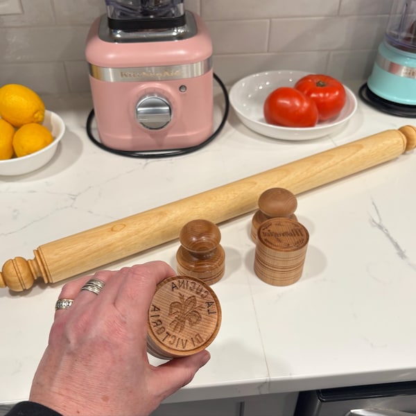 CORZETTI PASTA Custom Stamp = 1 Handle + 1your Name Custom Stamp ...