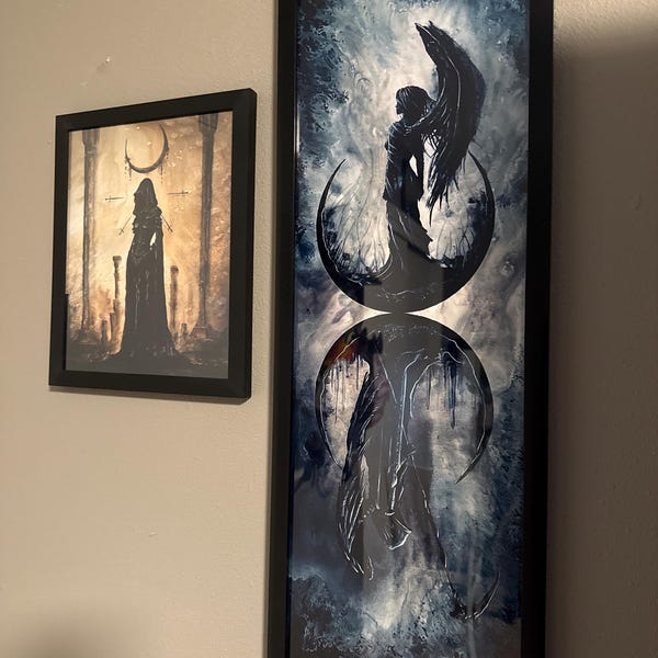 My Work is Done Here - Original Painting - Peaceful Hermit Gnome Goblin ...