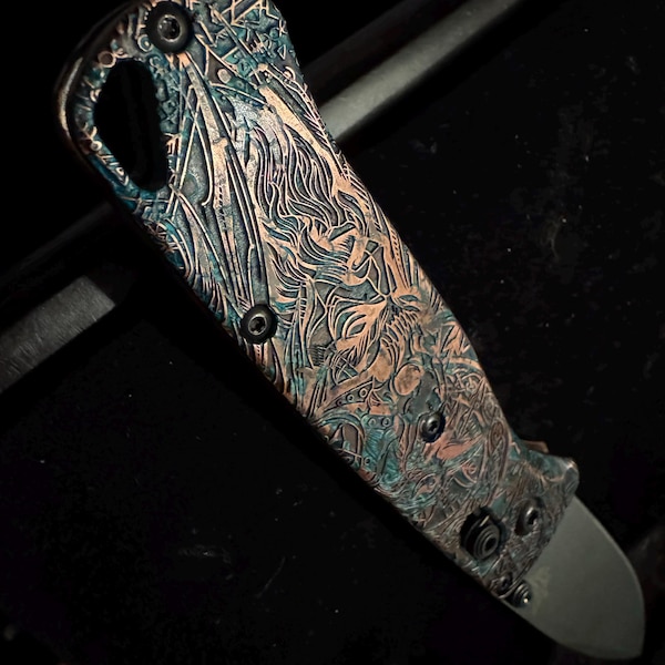 Shipwrecked Patina Spyderco Smock Copper Scales KNIFE NOT INCLUDED ...