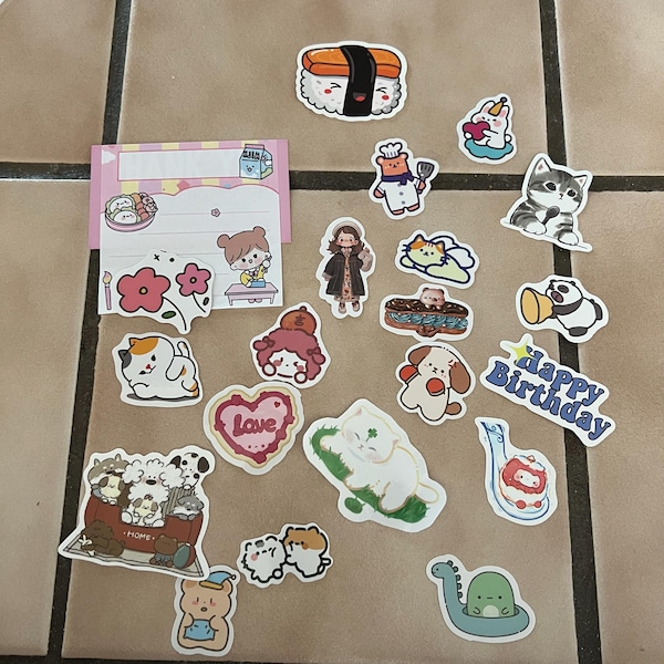 Kawaii Sticker Grab Bag | Cute Mystery Sticker Flake Pack | Perfect for ...