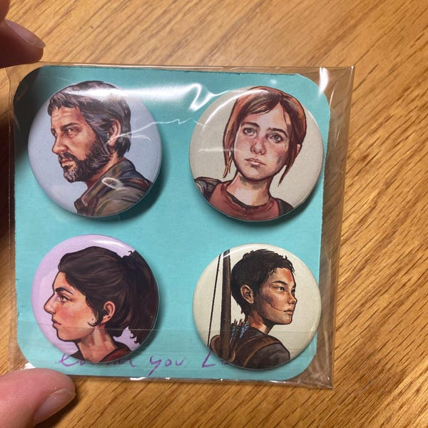 The Last of Us Button Pins Abby and Lev From Part 2 1.25in Button Pins ...