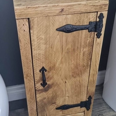 Handmade Rustic, Reclaimed Pair of Bedside Cabinets - Etsy UK