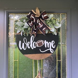 Football Front Door Decor Football Sign Sports Sign Football Football ...