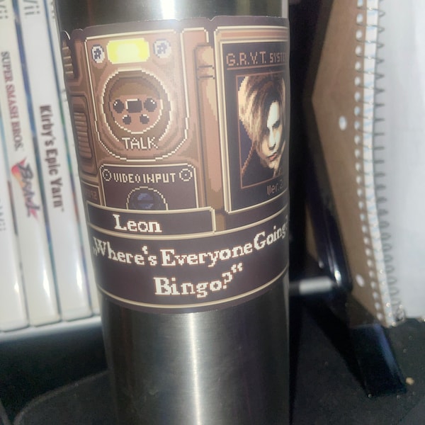 Resident Evil 4 Sticker, Leon Kennedy Sticker, Pixel Art Sticker ...