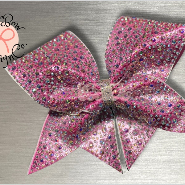 Cheer Bow Design awareness Tails SVG Rhinestone Template Also for Pom ...