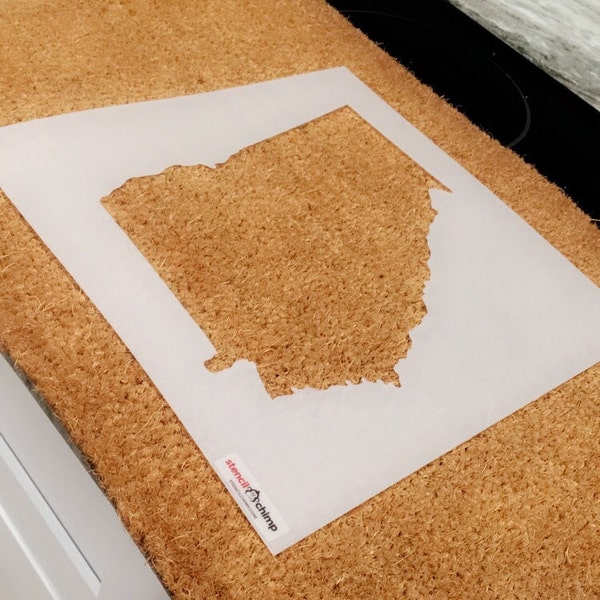 Georgia Stencil | State Outline Stencil | US Map Outline Stencil ...
