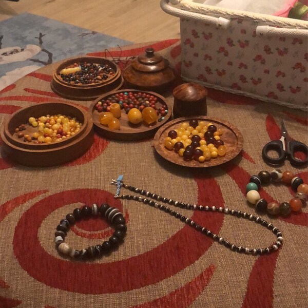 Neolithic Ancient Stone Age Jewelry Beads Made of Carnelian Rock Stone ...