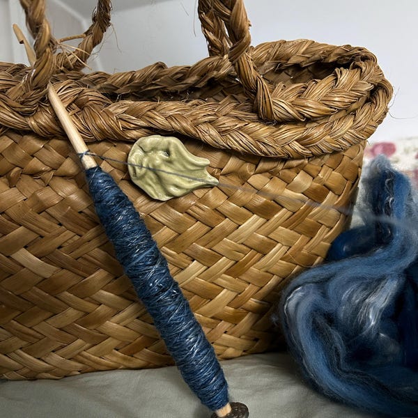 French Spindle | Reproduction French Style Whorl-less Spindle | Hand ...