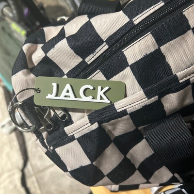 Acrylic Bag Tag Keychain 3D Keychain Acrylic Name Tag Bag Tag Luggage ...