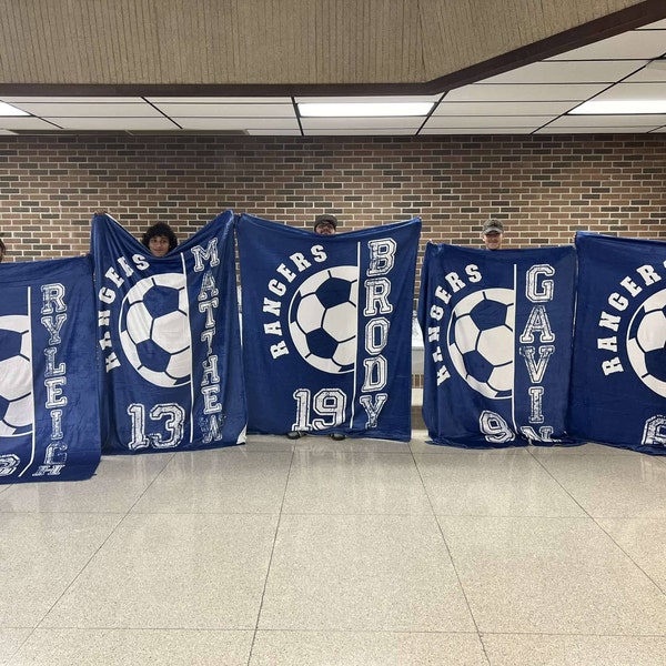 Sport Team Logo Beach Towel, Personalized School Team Towel, Softball ...