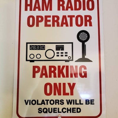 Ham Radio Operator Parking Only Sign Amateur Radio - Etsy