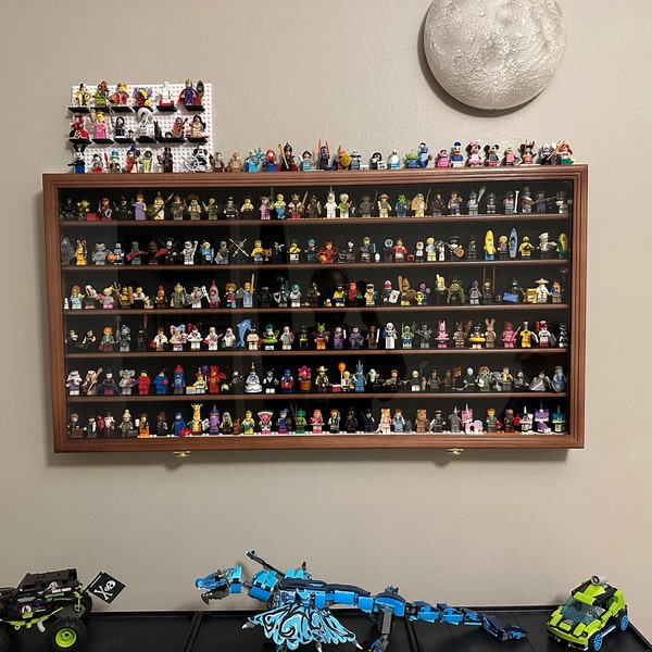 180 Mini Figures Display Case Cabinet Minifigures Figurines Small ...