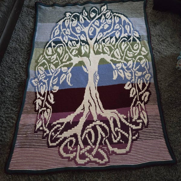 Tree of Life Overlay Mosaic Crochet Pattern - Etsy