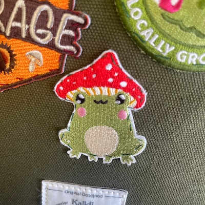 Yellow Bonne Courage Postage Stamp Embroidery Patch Iron On, Sew On ...