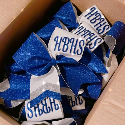 Custom Cheer Bow in Your Team Colors, Great Gameday Cheer Bow ...