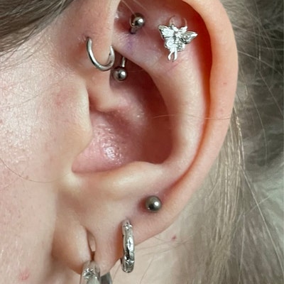 Right or Left Facing Koi Fish 14k White Gold From Junipurr, Perfect for ...