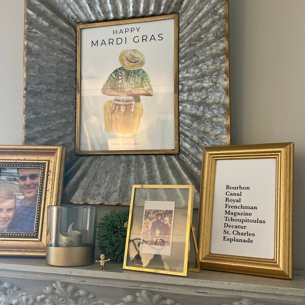 Mardi Gras Decor | Set of 16 PRINTABLES | Mardi Gras Decorations ...