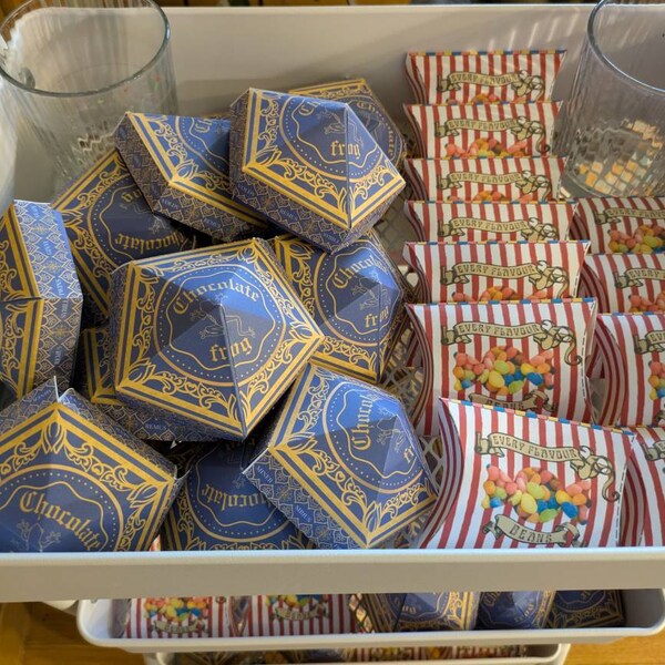 Printable Chocolate Frog Stickersheet for Gifts Party Props Packaging ...