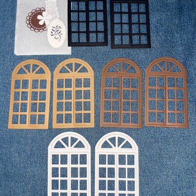 Set Die Cut Arched Open Window for Card Making, Scrapbooking, Junk ...