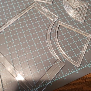 Drunkards Path Template Set, Ruler, Quilting, English Paper Piecing,6 ...