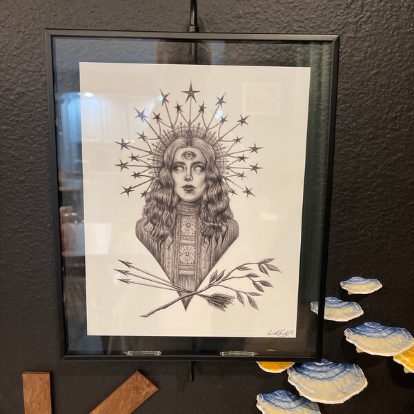 The Oracle - Fine Art Print - Third Eye - Star Crown - Halo - Victorian ...