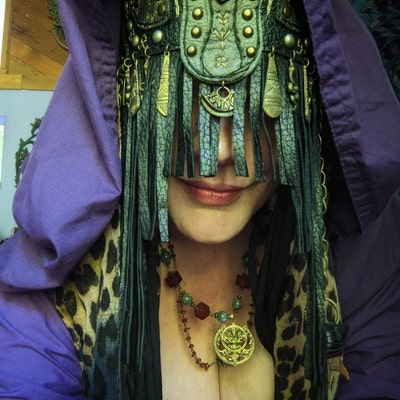 Snake Witch Womb Belt Witches Belt Crescent Moon Waist Belt Wrap Belt ...