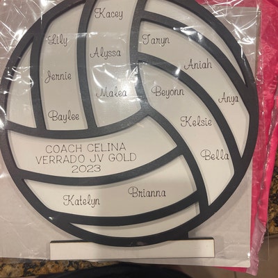 Volleyball Magnet With Name Engraved Volleyball Player Gift - Etsy