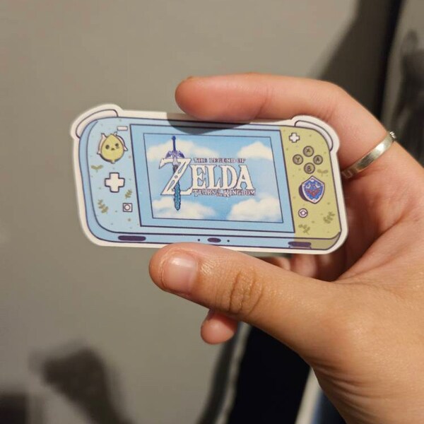 Zelda Tears of the Kingdom Switch Glossy Vinyl Sticker - Etsy