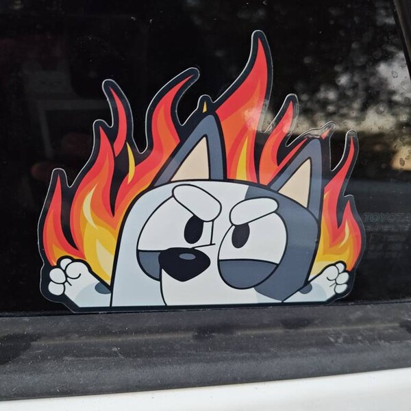 Blue Muffin No Sleep Push Car Sticker Blue Car Decal Funny Car Decal ...