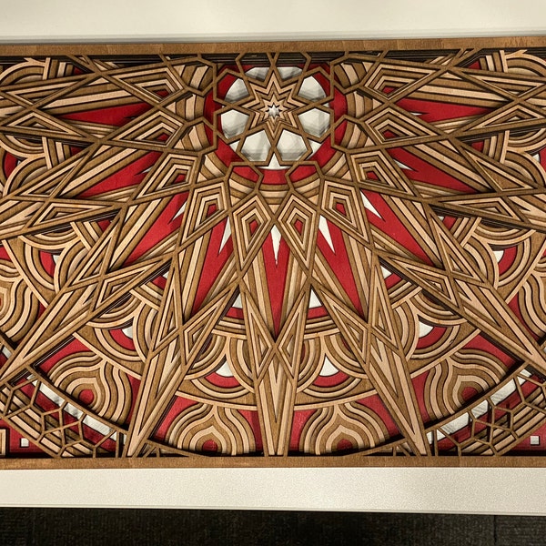 Multilayer Frame Wall Art Laser Cut Mandala Svg Mandala Laser Cut ...