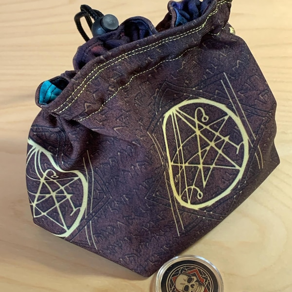 Eldritch Sign Token Bag: Cotton Drawstring Dice Bag - Etsy