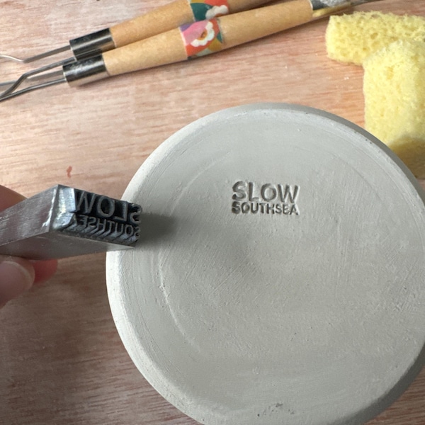 Custom Pottery Stamp for Ceramic Artists Custom Metal Stamp for Clay ...
