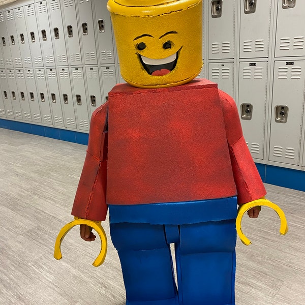 Costume Tutorial: LEGO Inspired Adult Minifigure Costume DIY Patterns ...