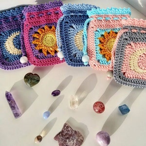 Sun and Moon Crochet PDF PATTERN PACK Includes: Drawstring Backpack ...
